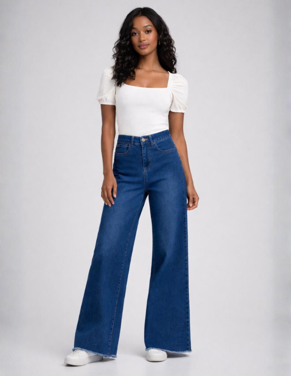 Jeans wide leg OBS Jeans para mujer